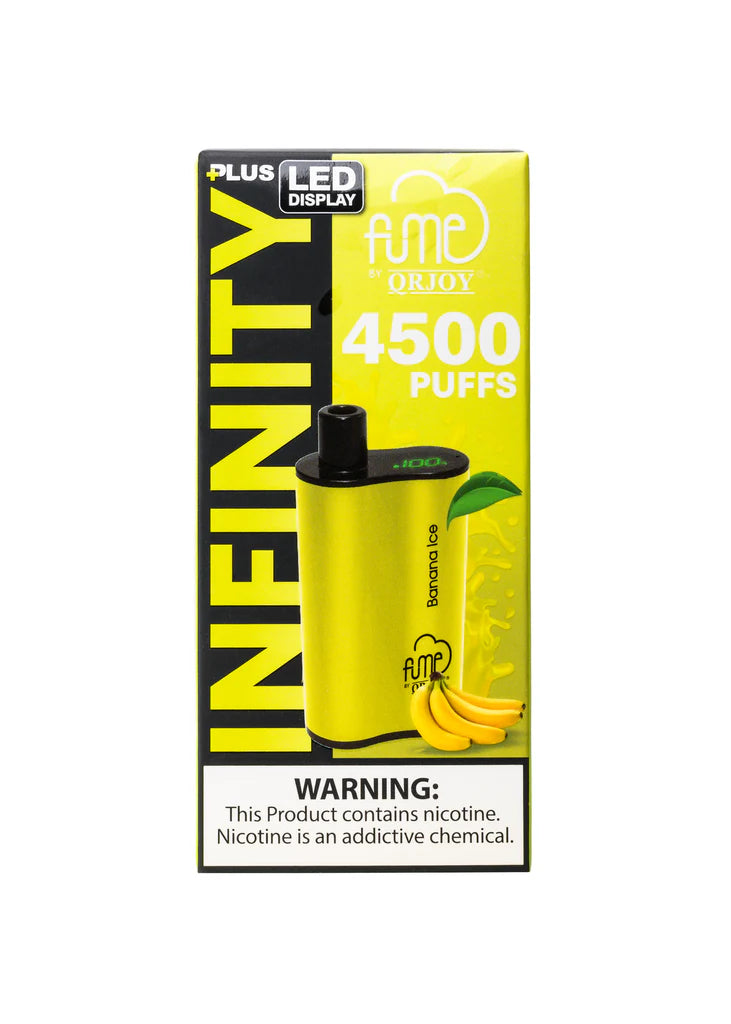 FUME INFINITY PLUS Device Descartável Banana Ice l 4500 puffs – BRVapes